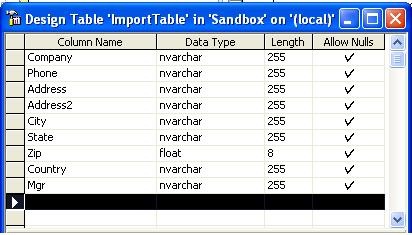 Importing data into SalesLogix using SQL DTS – Part 3 | Customer FX